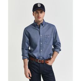Gant Businesshemd »REG OXFORD SHIRT« Oxford Hemd Regular Fit persian blue 3XL - N-Gr N-Gr 3XL Langarmhemd in Regular Fit Passform für optimalen...