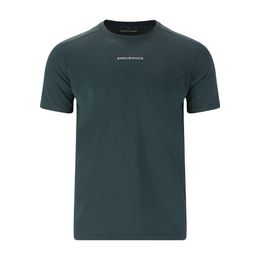 Endurance Funktionsshirt 'Loker' Herren Gr&ouml;&szlig;e M dunkelgr&uuml;n / wei&szlig;