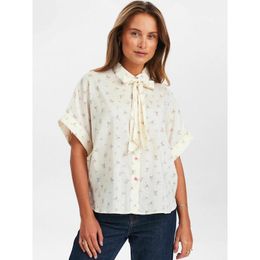 Nümph NÜMPH Kurzarmhemd »Short sleeve bow shirt NULULIANA« Pristine 34 34 Klassische und moderne Blusen für jeden Anlass