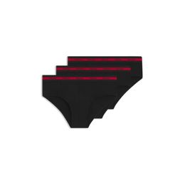 HUGO UNDERWEAR Slip »HIPBR TRIPLET PLANET« aus Stretch-Baumwolle, mit Logo-Streifen am Bund Black 002 L (52) L (52) 3er Pack Slip von Hugo