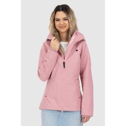 ALIFE & KICKIN Softshelljacke &raquo;KANAAKA&laquo; mit Kapuze BLUSH XXL XXL Kecke lange Damen&uuml;bergangsjacke KanaAK A von alife and kickin in Einfarbiger Optik