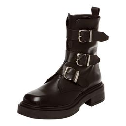 Steve Madden Bikerboots &raquo;Stiefelette Leder&laquo; Schwarz 37 37 Verschluss: Rei&szlig;verschluss
