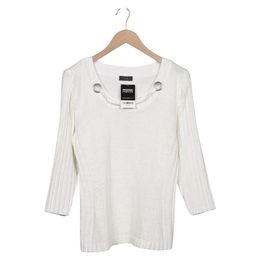 Oui Pullover Damen Größe XL Second Hand weiß