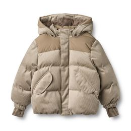 Wheat Steppjacke »Puffer Jacket Mads« mit Kapuze wasserdicht, atmungsaktiv grey stone 110 110 Funktionelle Jacke von Wheat für Jungen