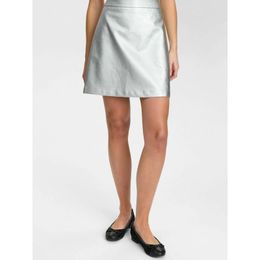Nümph NÜMPH Midirock »Metallic skirt NUELLANORA« Silver 44 44 Feminine Röcke in verschiedenen Längen und Passformen