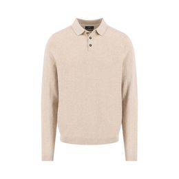 Fynch-Hatton Herren Fynch-Hatton Strickpullover mit Logo Stickerei beige S
