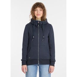 Ragwear Sweatshirt »NESKIA ZIP« NAVY S S Vegan, von PETA verifizierter Sweater von Ragwear
