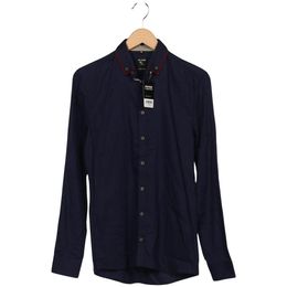 OLYMP Hemd Herren Größe XS Second Hand marine