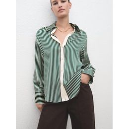 Mango Bluse 'MARGARET' Damen Gr&ouml;&szlig;e S creme / gr&uuml;n / schwarz / wei&szlig;