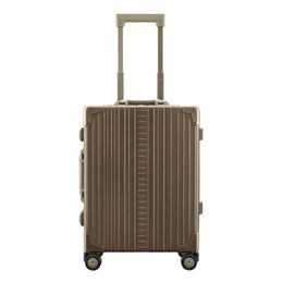 ALEON Traveler Domestic 4-Rollen Kabinentrolley 55 cm Herren Gr&ouml;&szlig;e One Size bronze