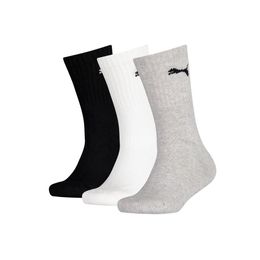 Puma Socken M&auml;dchen Gr&ouml;&szlig;e 35/38 hellgrau / schwarz / wei&szlig;
