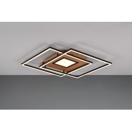 Trio Via Deckenleuchte LED Gold, Schwarz, 1-flammig, Fernbedienung