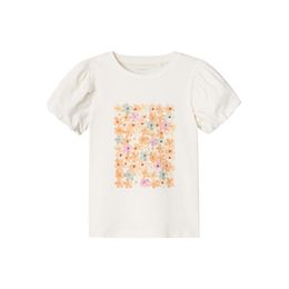 name it T-Shirt 'HELLAS' Mädchen Größe 104 creme / mint / pfirsich / rosa