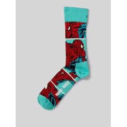Happy Socks Regular Fit Socken mit Logo-Print Modell 'WEB-SLINGER'