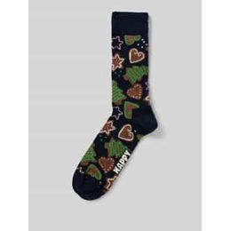 Happy Socks Socken mit Logo-Stitching Modell 'Gingerbread Cookies'