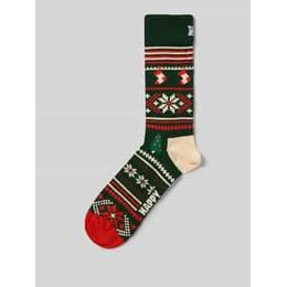 Happy Socks Regular Fit Socken mit Logo-Stitching Modell 'Christmas Sweater'