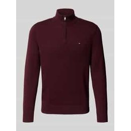Tommy Hilfiger Regular Fit Troyer aus reiner Baumwolle