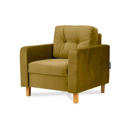 KONSIMO Sessel Eriso gelb Ma&szlig;e (cm): B: 80 H: 75 Sessel & Hocker > Sessel nach Material > Stoff Sessel &raquo; Sofa DE