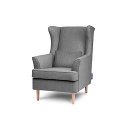 KONSIMO Ohrensessel Stralis grau Ma&szlig;e (cm): B: 82 H: 108 Sessel & Hocker > Sessel nach Material > Stoff Sessel &raquo; Sofa DE