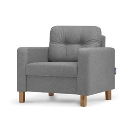 KONSIMO Sessel Eriso grau Ma&szlig;e (cm): B: 80 H: 75 Sessel & Hocker > Sessel nach Material > Stoff Sessel &raquo; Sofa DE