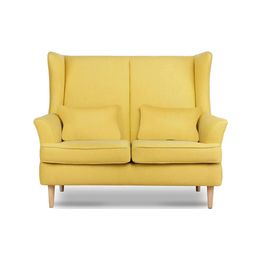 KONSIMO Einzelsofa Stralis gelb Ma&szlig;e (cm): B: 136 H: 106 Sofas > Sofas nach Material > Stoffsofas &raquo; Sofa DE