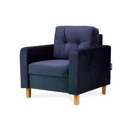 KONSIMO Sessel Eriso blau Maße (cm): B: 80 H: 75 Sessel & Hocker > Sessel nach Material > Stoff Sessel » Sofa DE