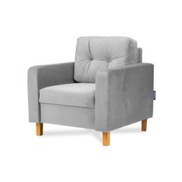 KONSIMO Sessel Eriso grau Ma&szlig;e (cm): B: 80 H: 75 Sessel & Hocker > Sessel nach Material > Stoff Sessel &raquo; Sofa DE