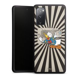 DeinDesign Galaxy S20 FE Handy Premium Silikon H&uuml;lle Handyh&uuml;lle schwarz Case Disney Official Licensed Product Donald Duck Silikon Premium Case