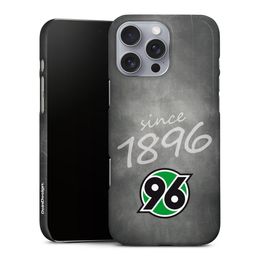 DeinDesign iPhone 16 Pro Max Handy Premium Case Smartphone Handyh&uuml;lle Schutzh&uuml;lle gl&auml;nzend Hannover 96 H96 Official Licensed Product Premium Case