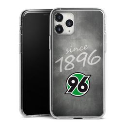 DeinDesign iPhone 11 Pro Max Handy Silikon H&uuml;lle Case transparent Handyh&uuml;lle Official Licensed Product Hannover 96 H96 Silikon Case