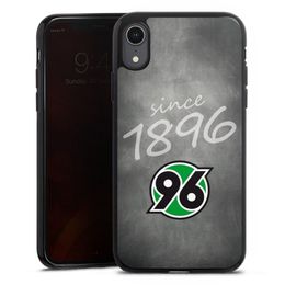 DeinDesign iPhone Xr Handy Silikon H&uuml;lle Case schwarz Handyh&uuml;lle Hannover 96 H96 Official Licensed Product