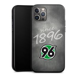 DeinDesign iPhone 12 Pro Handy Silikon H&uuml;lle Case schwarz Handyh&uuml;lle Hannover 96 H96 Official Licensed Product