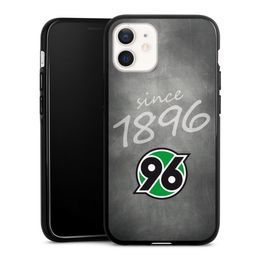 DeinDesign iPhone 12 mini Handy Silikon H&uuml;lle Case schwarz Handyh&uuml;lle Hannover 96 H96 Official Licensed Product