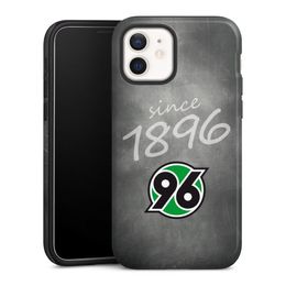DeinDesign iPhone 12 mini Handy Panzer Handyh&uuml;lle robuste Outdoor H&uuml;lle Schutzh&uuml;lle gl&auml;nzend Hannover 96 H96 Official Licensed Product Tough Case