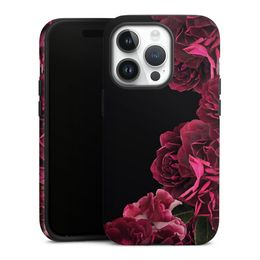 DeinDesign iPhone 14 Pro Handy Panzer Handyh&uuml;lle robuste Outdoor H&uuml;lle Schutzh&uuml;lle matt Vintage Rose Pink Tough Case