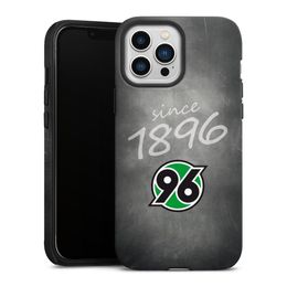 DeinDesign iPhone 13 Pro Max Handy Panzer Handyh&uuml;lle robuste Outdoor H&uuml;lle Schutzh&uuml;lle matt Hannover 96 H96 Official Licensed Product Tough Case
