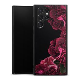 DeinDesign Galaxy S22 Ultra Handy Silikon H&uuml;lle Case schwarz Handyh&uuml;lle Vintage Rose Pink
