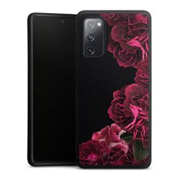 DeinDesign Galaxy S20 FE 5G Handy Premium Silikon H&uuml;lle Handyh&uuml;lle schwarz Case Rose Vintage Pink Silikon Premium Case