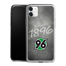 DeinDesign iPhone 11 Handy Slim Case Silikon Handyh&uuml;lle transparent H&uuml;lle extra d&uuml;nn Hannover 96 H96 Official Licensed Product Silikon Slim Case