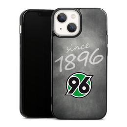 DeinDesign iPhone 13 Mini Handy Slim Case extra d&uuml;nn Silikon Handyh&uuml;lle schwarz H&uuml;lle Hannover 96 H96 Official Licensed Product Silikon Slim Case