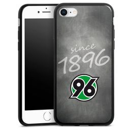 DeinDesign iPhone SE (2020) Handy Slim Case extra d&uuml;nn Silikon Handyh&uuml;lle schwarz H&uuml;lle Official Licensed Product Hannover 96 H96 Silikon Slim Case