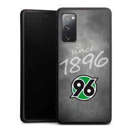 DeinDesign Galaxy S20 FE Handy Premium Silikon H&uuml;lle Handyh&uuml;lle schwarz Case Official Licensed Product Hannover 96 H96 Silikon Premium Case