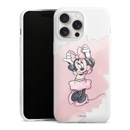 DeinDesign iPhone 15 Pro Max Handy Silikon H&uuml;lle Case wei&szlig; Handyh&uuml;lle Motiv Ohne Hintergrund Disney Silikon Case