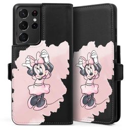 DeinDesign Galaxy S21 Ultra 5G Handy Klapph&uuml;lle Handyh&uuml;lle aus Kunst Leder schwarz Flip Case Motiv Ohne Hintergrund Disney Sideflip mit Lasche