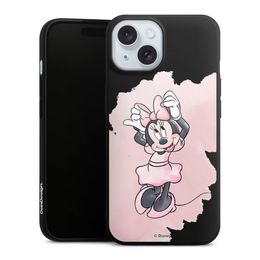 DeinDesign iPhone 15 Handy Premium Silikon H&uuml;lle Handyh&uuml;lle schwarz Case Motiv Ohne Hintergrund Disney Silikon Premium Case