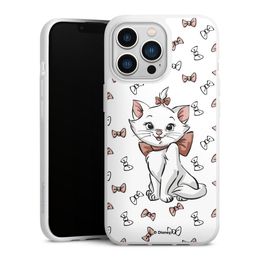 DeinDesign iPhone 13 Pro Handy Silikon H&uuml;lle Case wei&szlig; Handyh&uuml;lle Cat Aristocats Mary Disney Silikon Case