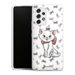 DeinDesign Galaxy A53 5G Handy Silikon H&uuml;lle Case wei&szlig; Handyh&uuml;lle Cat Disney Aristocats Mary Silikon Case