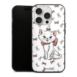 DeinDesign iPhone 15 Pro Handy Slim Case extra d&uuml;nn Silikon Handyh&uuml;lle schwarz H&uuml;lle Cat Aristocats Mary Disney Silikon Slim Case