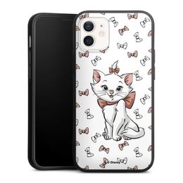 DeinDesign iPhone 12 mini Handy Premium Silikon H&uuml;lle Handyh&uuml;lle schwarz Case Cat Aristocats Mary Disney Silikon Premium Case