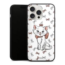 DeinDesign iPhone 15 Pro Max Handy Premium Silikon H&uuml;lle Handyh&uuml;lle schwarz Case Cat Aristocats Mary Disney Silikon Premium Case